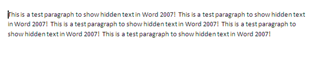 Hide Text And Show Text In Word