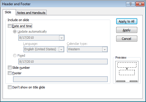 Add Headers And Footers To A Powerpoint Presentation