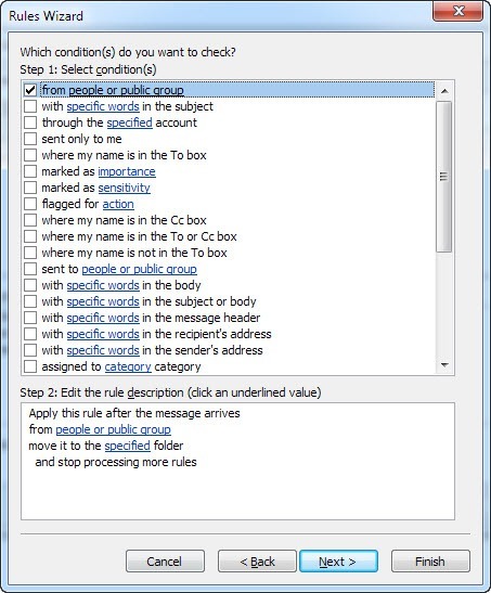Automatically Move Emails Into Folders In Outlook Using Rules