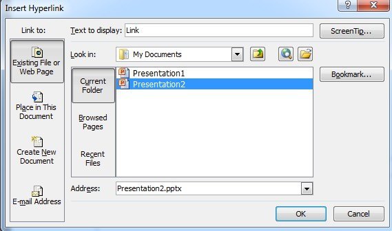 Link To Specific Slides In Other PowerPoint Presentations