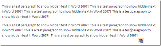 Hide Text And Show Text In Word