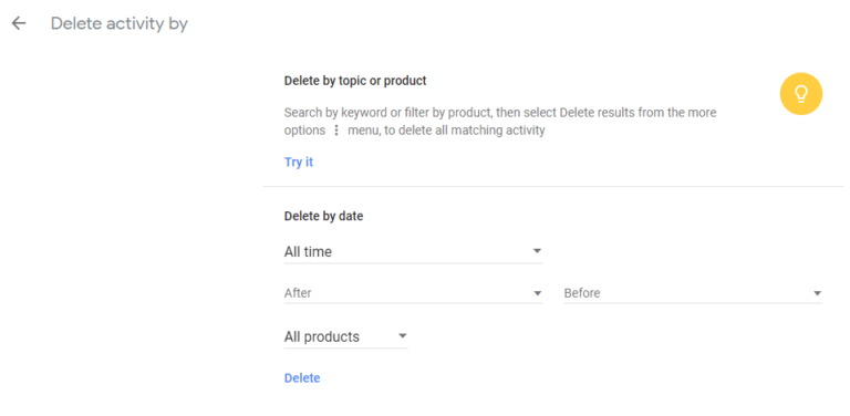 How To Delete Your Google Account Data
