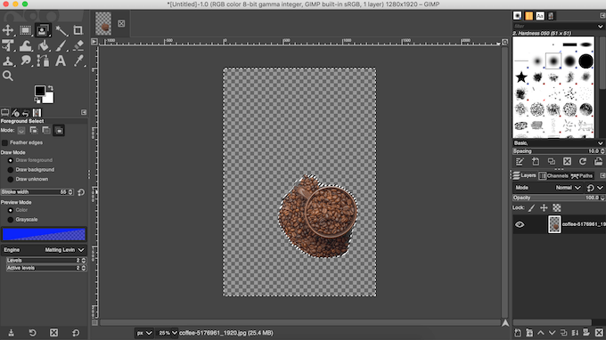 How To Create A Transparent Background In GIMP