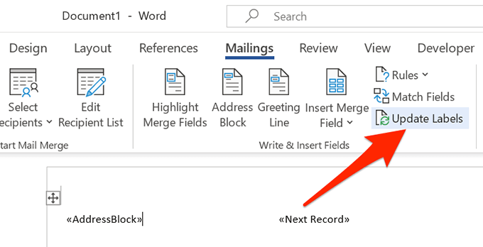 How To Create Labels In Word From An Excel Spreadsheet