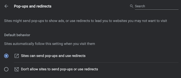 How to Temporarily Enable Pop-ups In Your Web Browser
