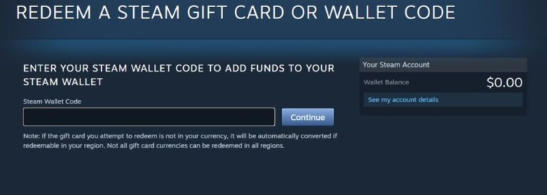 How to Redeem and Use a Steam Gift Card