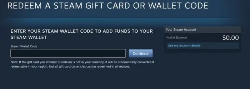 How to Redeem and Use a Steam Gift Card