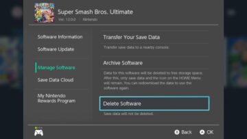 How to Delete Game Save Data on Nintendo Switch