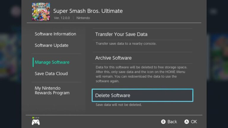 How to Delete Game Save Data on Nintendo Switch