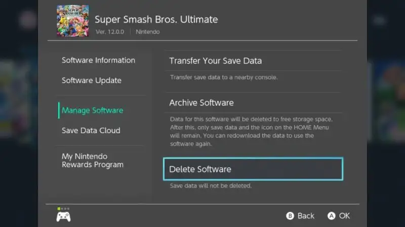 How to Delete Game Save Data on Nintendo Switch