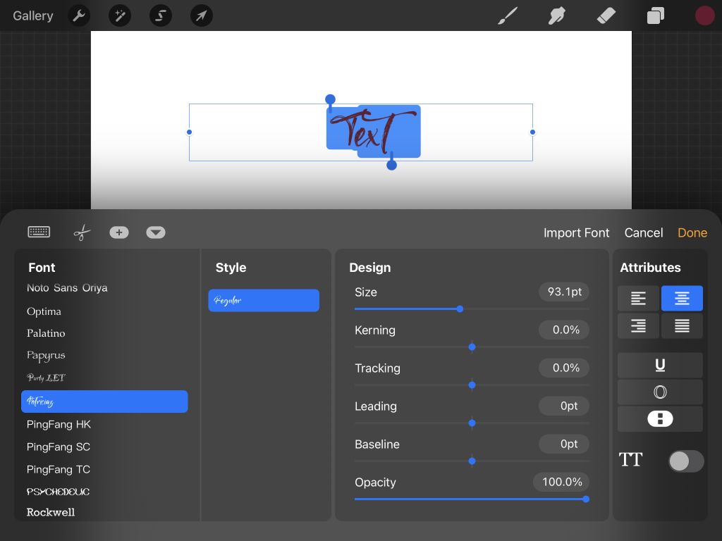 How To Import Fonts Into Procreate