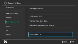 How to Delete Game Save Data on Nintendo Switch