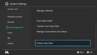 How to Delete Game Save Data on Nintendo Switch