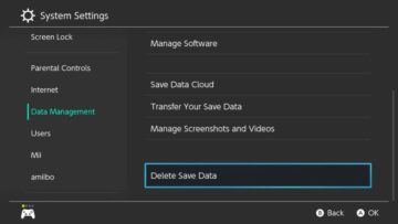 How to Delete Game Save Data on Nintendo Switch