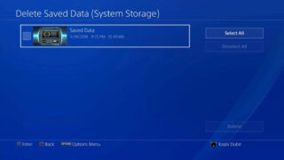 How to Delete Game Data on PS4