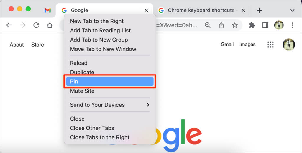 How To Pin A Tab In Google Chrome