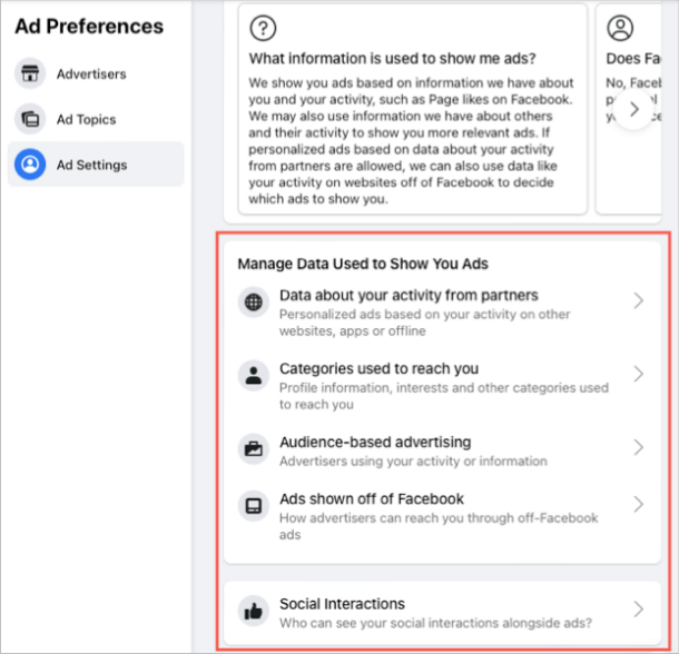 How to Change Your Facebook Ad Preferences