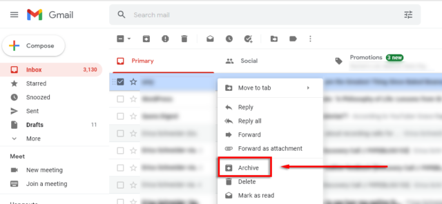 How Archive in Gmail Works