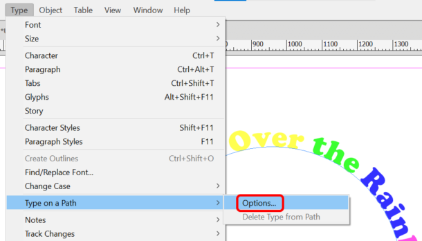 How to Curve Text in InDesign