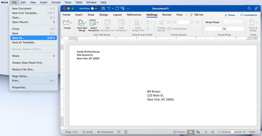 How To Print On An Envelope In Microsoft Word Onlineguys