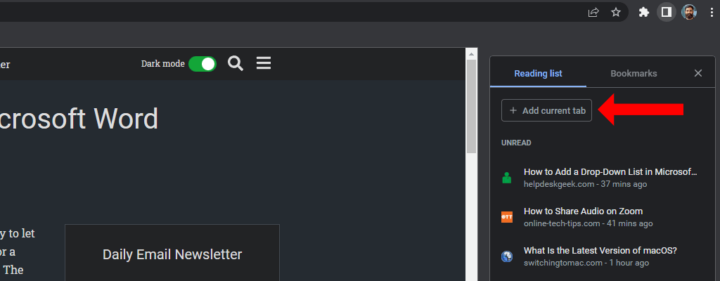 How To Use Google Chrome’s “Reading List” Feature