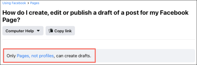How to Find Draft Posts on Facebook