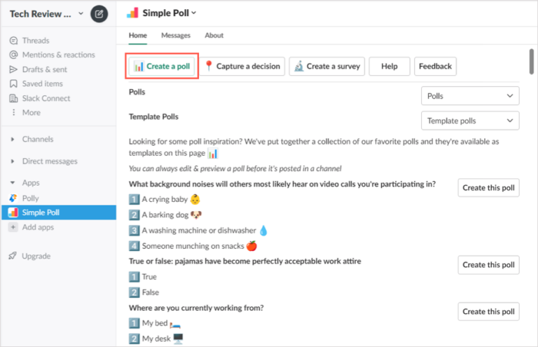 How to Create and Use Polls in Slack
