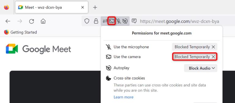 How to Fix the Google Meet Camera Not Working Error