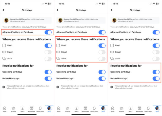 How to Enable and Disable Birthday Notifications on Facebook