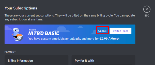 How to Cancel Your Discord Nitro Subscription
