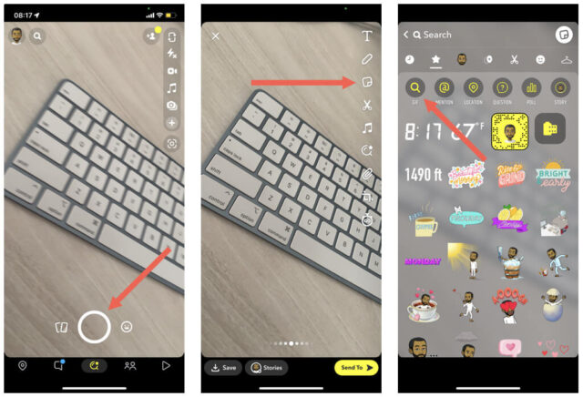 How to Send GIFs on Snapchat
