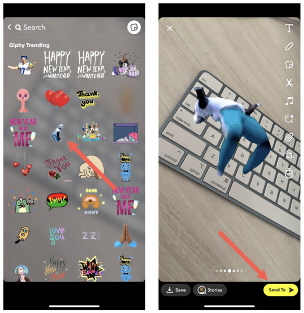How to Send GIFs on Snapchat