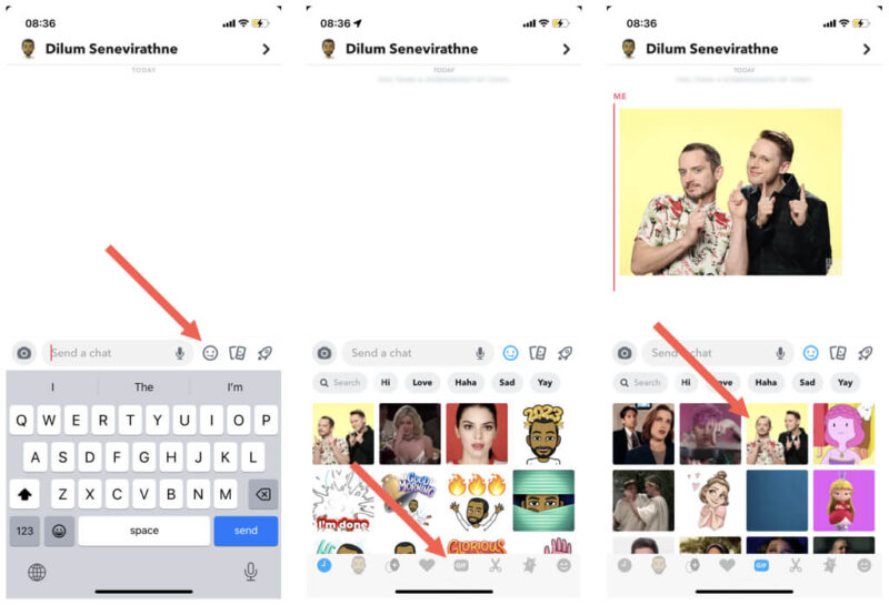 How to Send GIFs on Snapchat