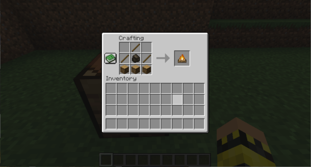 How to Make a Campfire in Minecraft