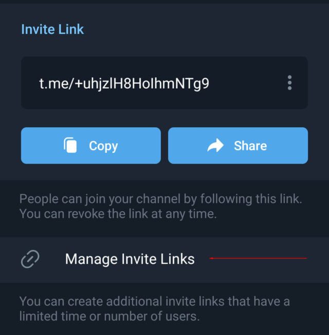 How to Get and Share a Telegram Group Link