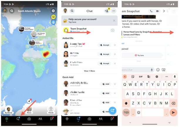 How to Half-Swipe on Snapchat