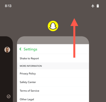 How to Half-Swipe on Snapchat