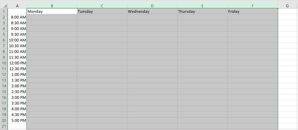 How To Make A Schedule In Microsoft Excel
