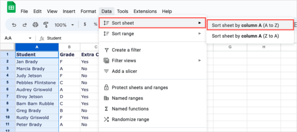 How to Alphabetize in Google Sheets (Mobile and Computer)