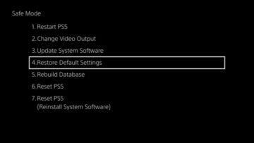 How to Put Playstation 5 (PS5) in Safe Mode