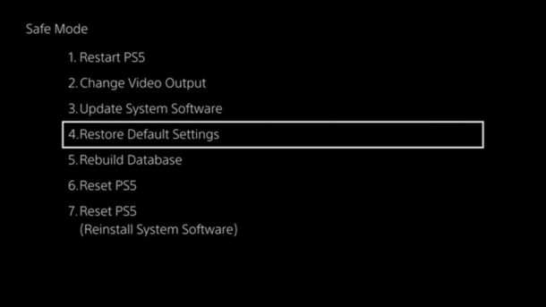 How to Put Playstation 5 (PS5) in Safe Mode