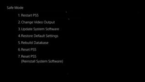 How to Put Playstation 5 (PS5) in Safe Mode