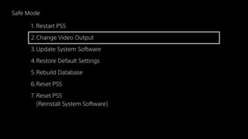 How to Put Playstation 5 (PS5) in Safe Mode