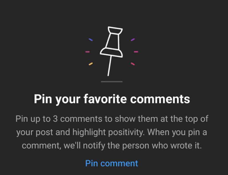 How to Pin a Comment on Instagram