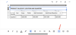 How to Merge Cells in a Google Docs Table