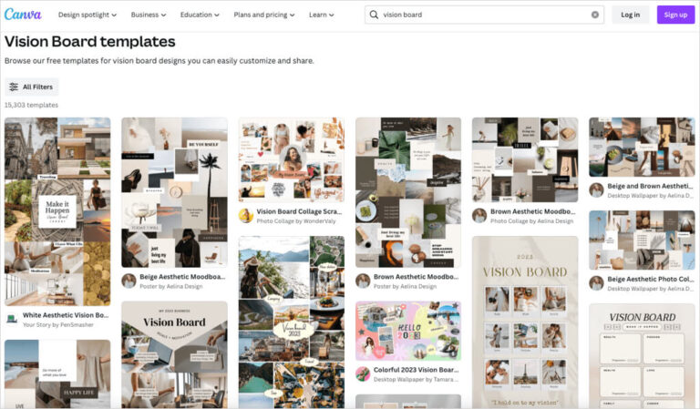 How to Make a Vision Board on Canva