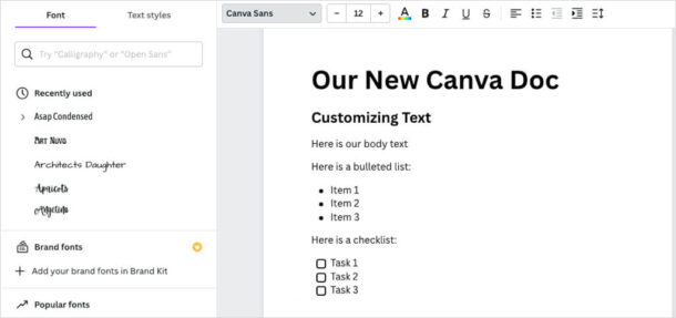 How to Use Canva Docs to Create Documents Online