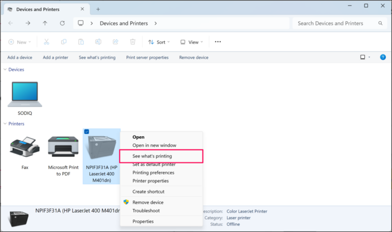 How to Get Your Printer Online If It’s Showing Offline