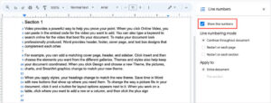 How to Add Line Numbers in Google Docs