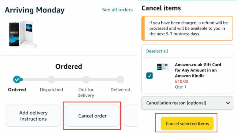 How to Cancel Amazon Gift Card Order (and Get a Refund)